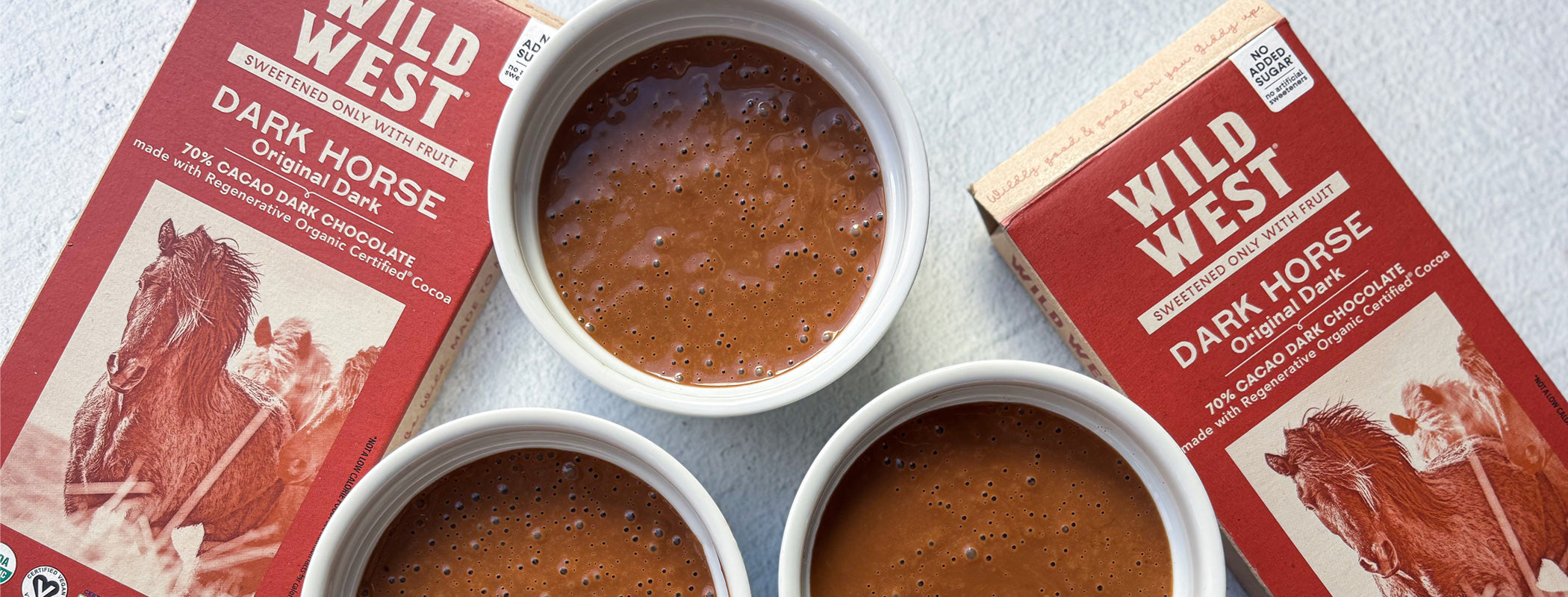 Dairy-Free Chocolate Pots de Crème | Wild West Chocolate