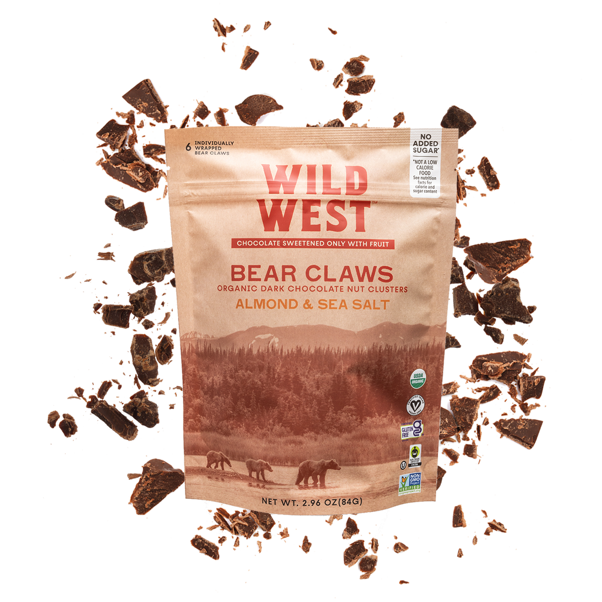Almond & Sea Salt Bear Claws | Wild West Chocolate